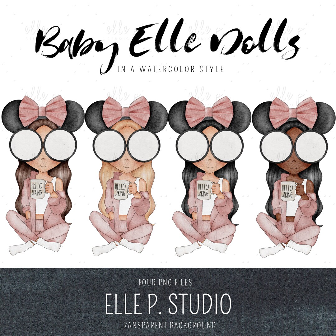 Spring 2021 Baby Elle Dolls / Girl Clipart/ Girl Illustration/planner ...