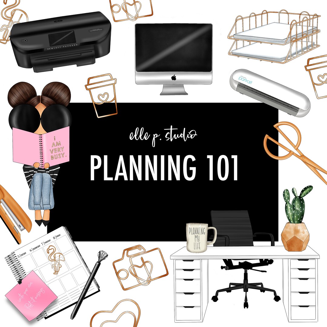 Planning 101 Clipart Bundle /planner Clipart Bundle -21 Clipart Files ...