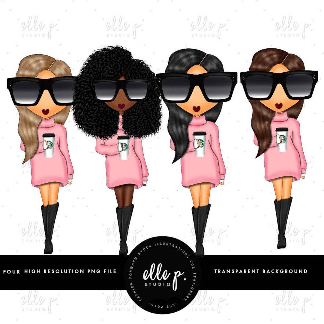 Baby Elle Dolls / Girl Clipart/ Girl Illustration/planner Icon ...