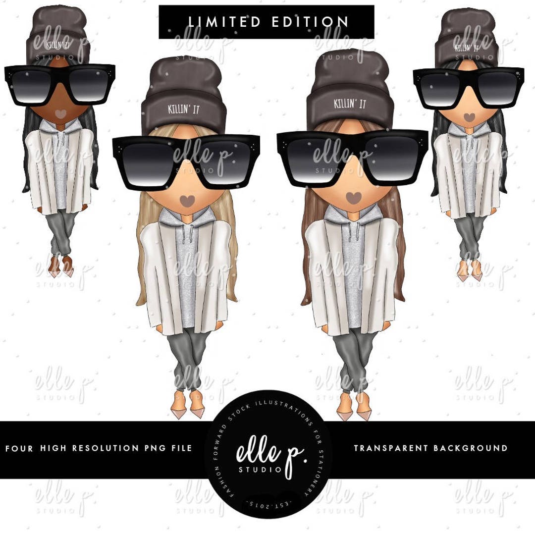 Baby Elle Dolls / Girl Clipart/ Girl Illustration/planner Icon ...