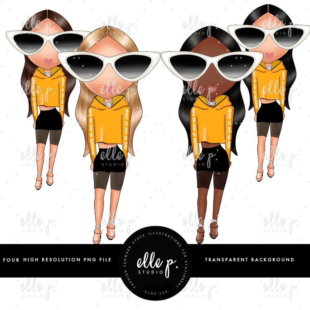 Sassy Baby Elle Dolls / Girl Clipart/ Girl Illustration/planner Icon ...