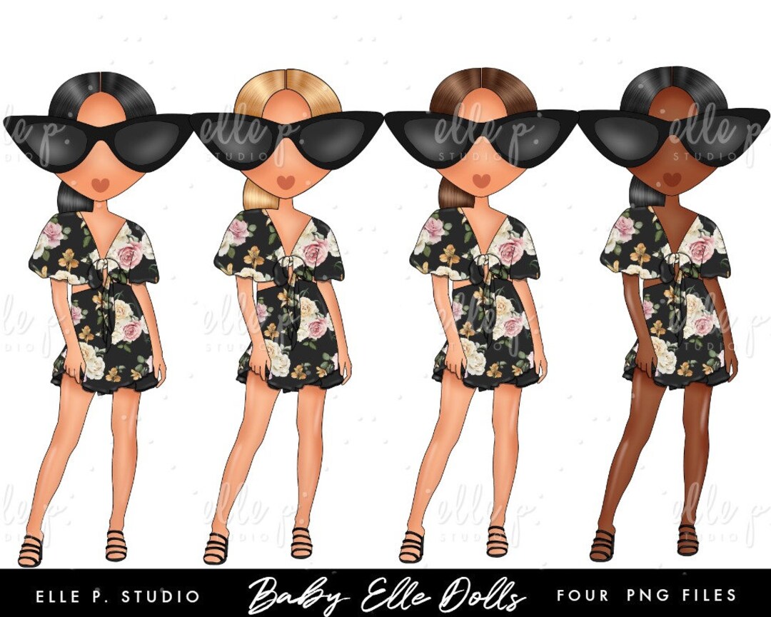 Spring 2019 Baby Elle Dolls / Girl Clipart/ Girl Illustration/planner ...