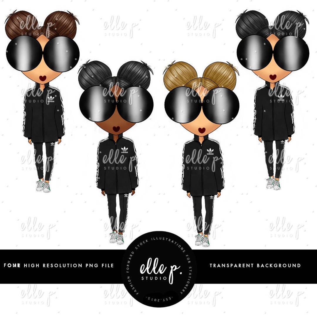 Sporty Baby Elle Dolls / Girl Clipart/ Girl Illustration/planner Icon ...