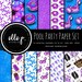 Pool Party Digital Paper Set / Digital Scrapbook Paper / | Etsy