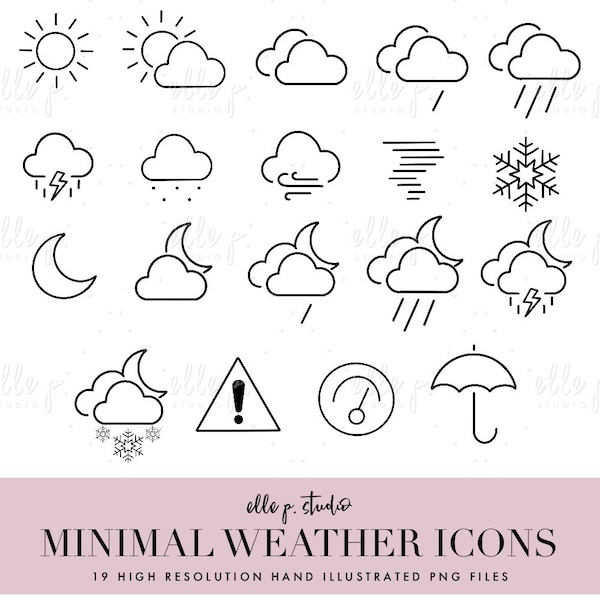 Weather Icons - Etsy