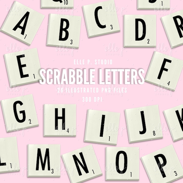 Scrabble Letters Png - Etsy
