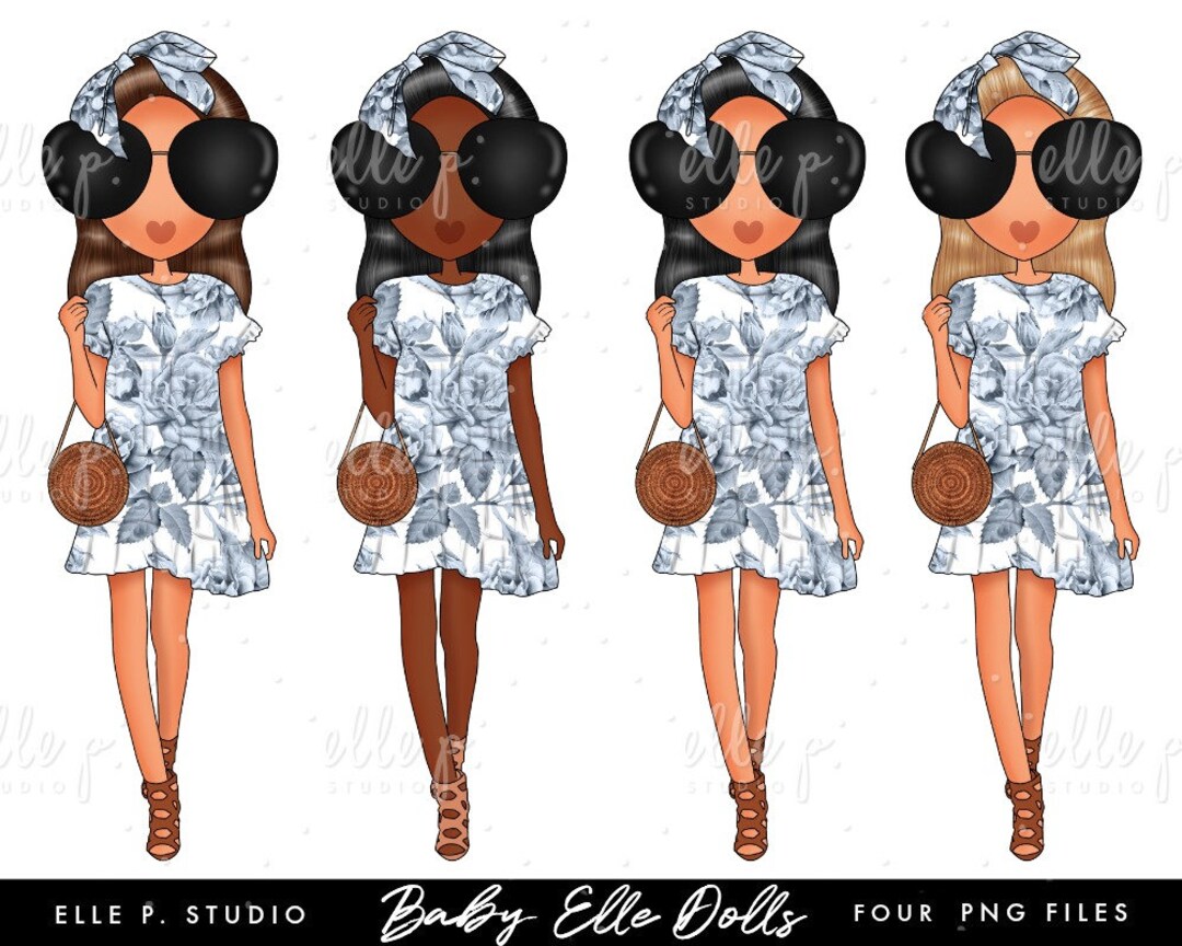 Summer 2019 Baby Elle Dolls / Girl Clipart/ Girl Illustration/planner ...