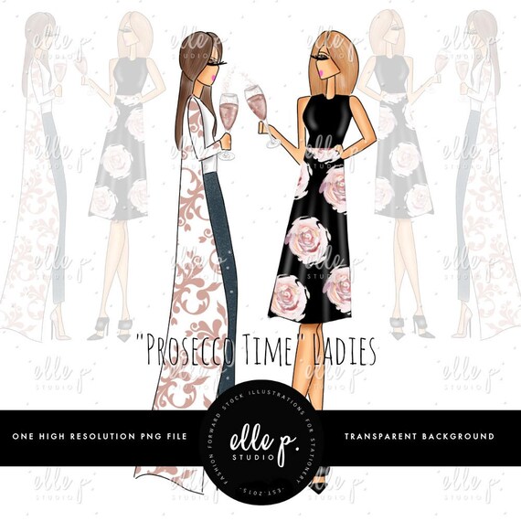 Prosecco Ladies Elle Dolls Celebrating Elle Dolls | Etsy