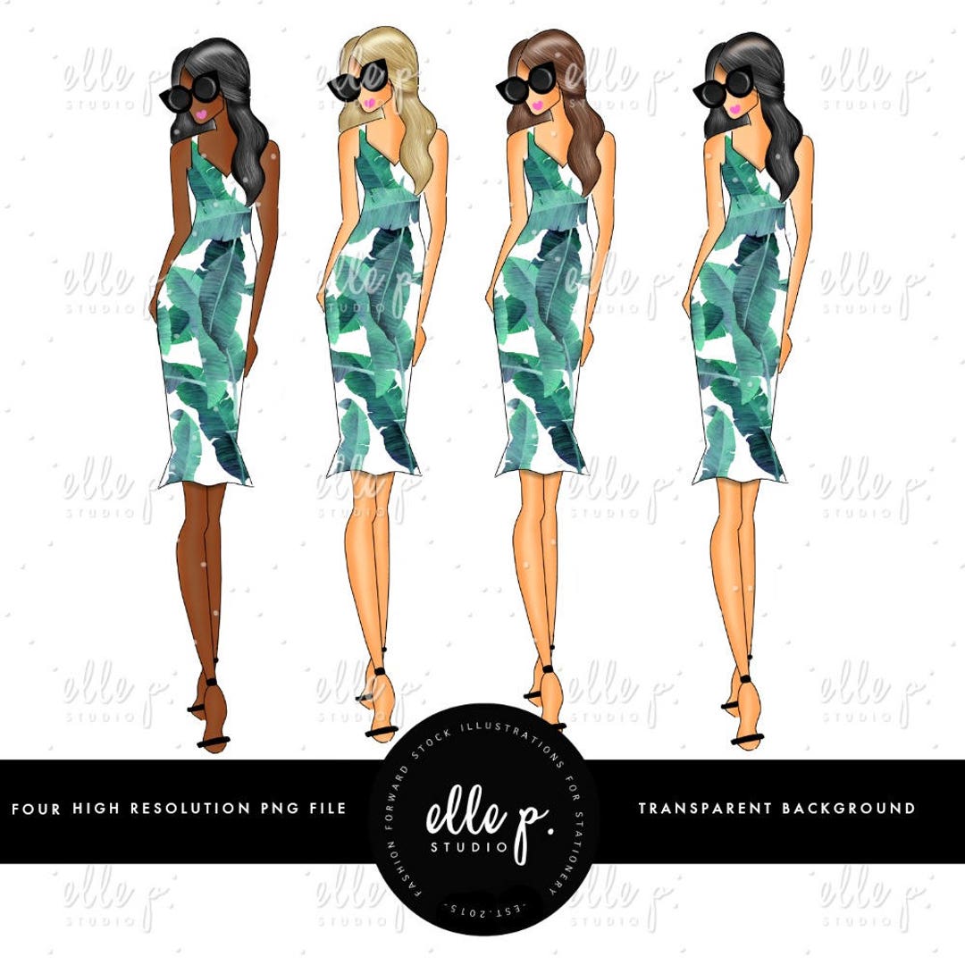 Cali Elle Dolls - Elle P. Dolls - Tropical Girls Clipart / Summer ...