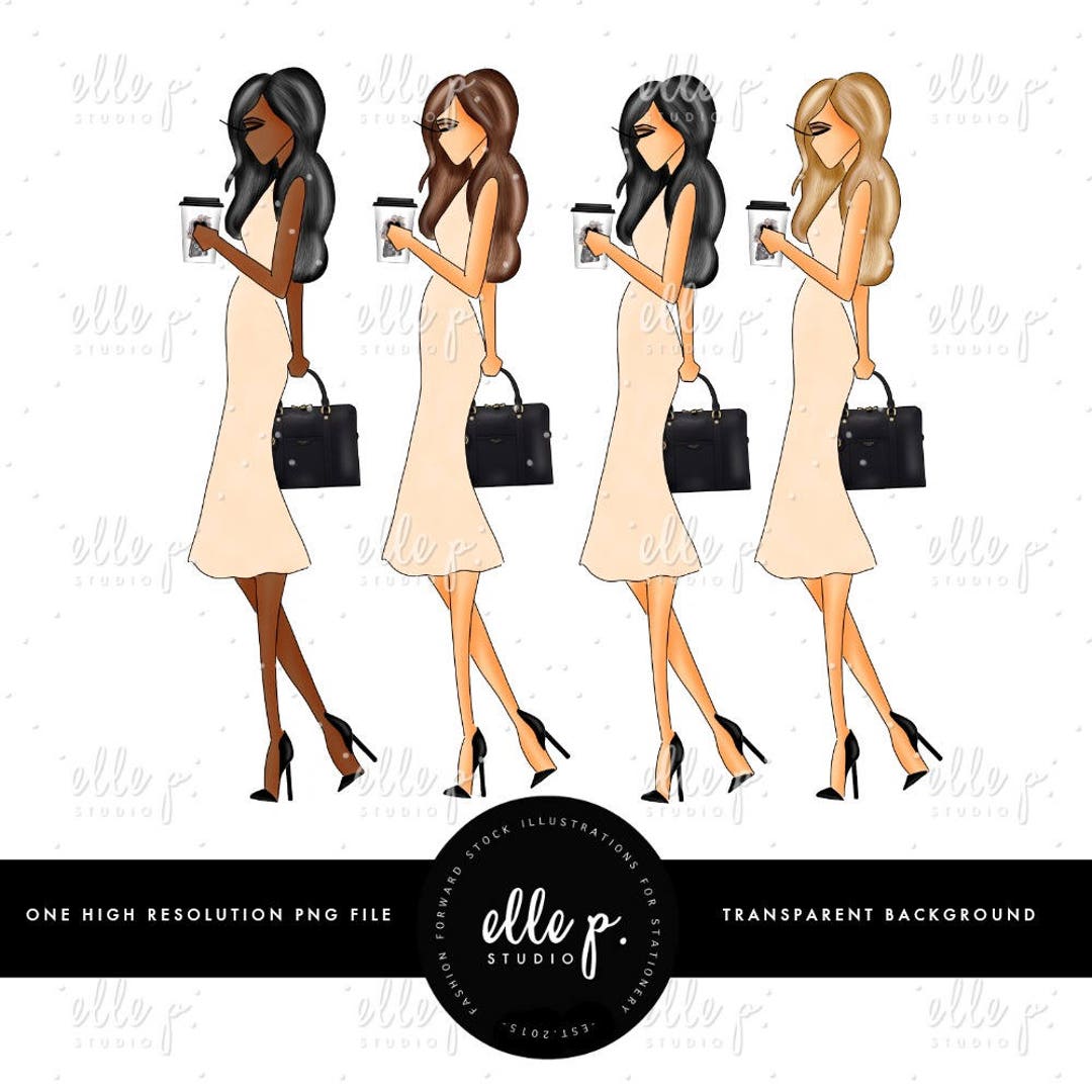 Ladyboss Elle Dolls - Elle P. Dolls - Woman With Briefcase Clipart ...