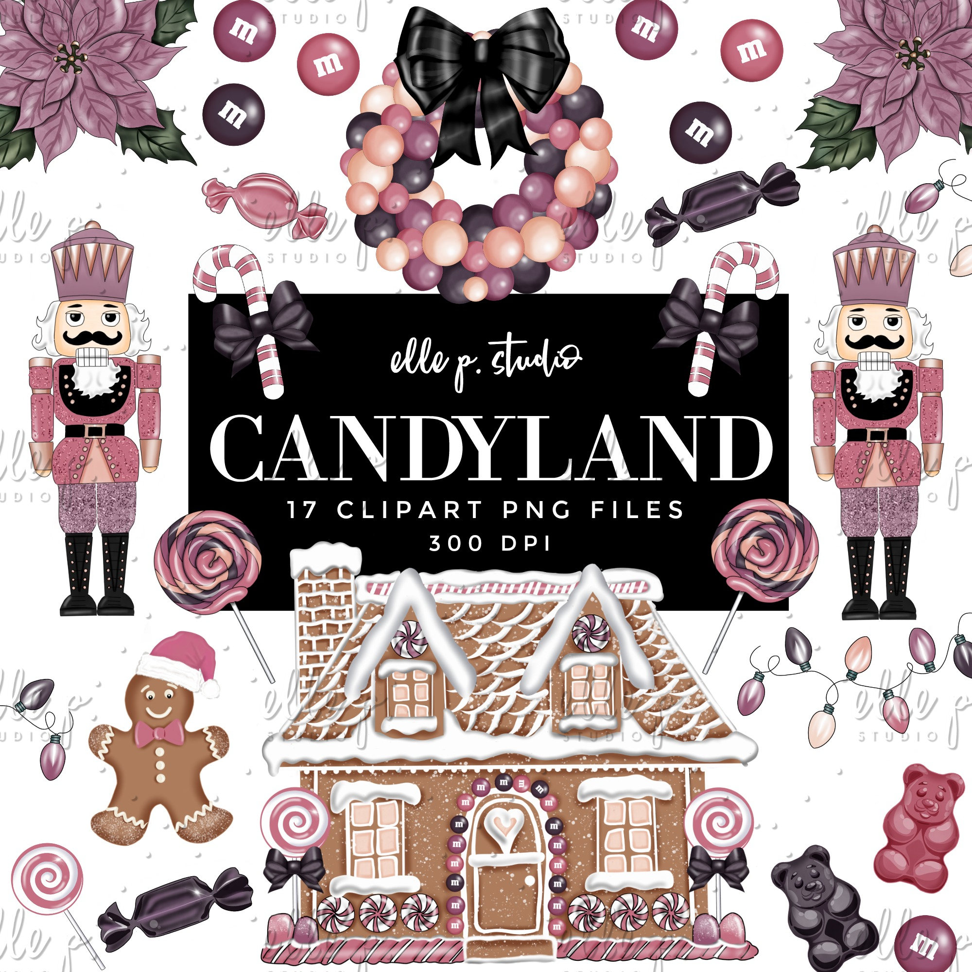 Candyland Clipart Bundle /Planner Clipart Bundle / Holiday | Etsy