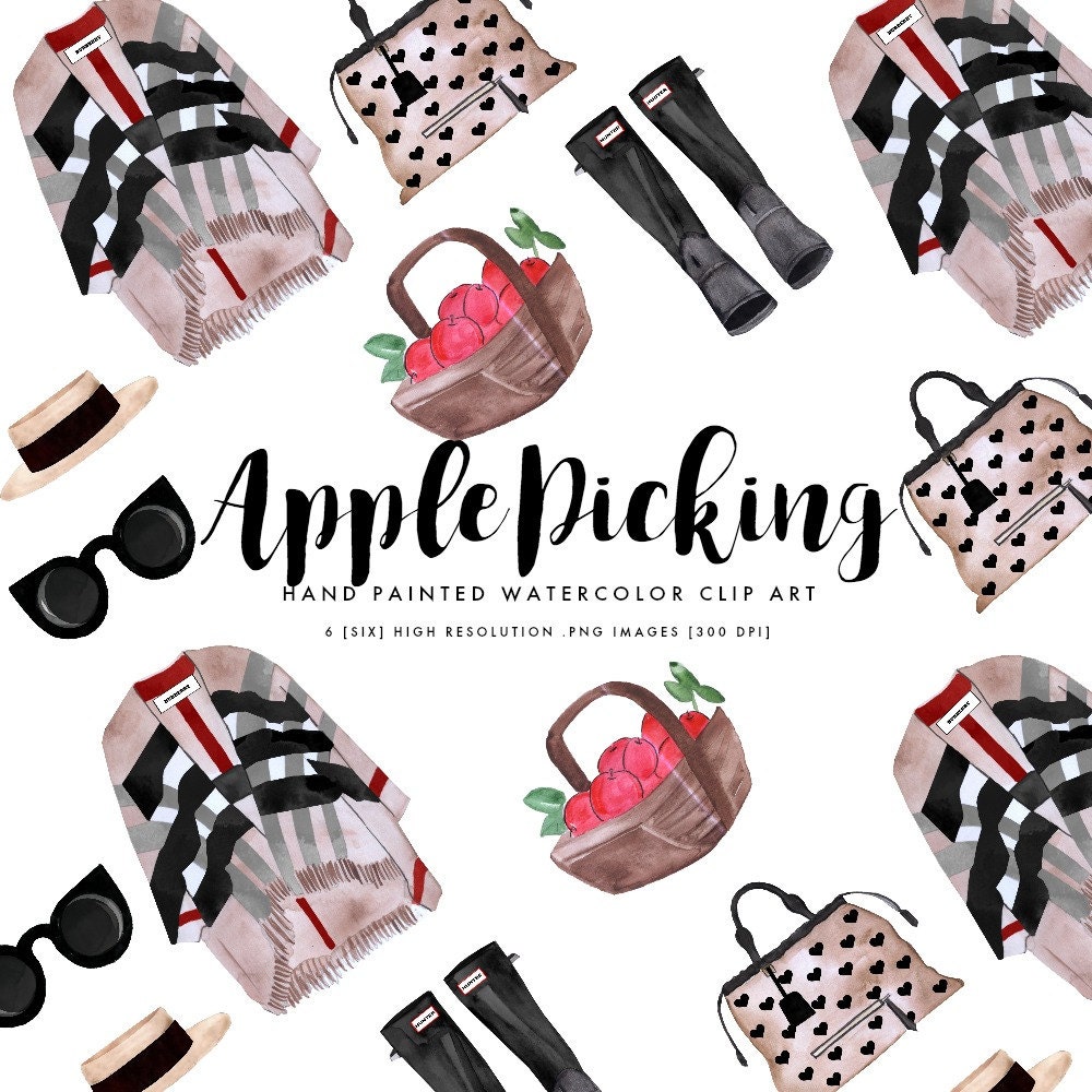 FALL ESSENTIALS Clipart Bundle / Apple Picking Clipart / Themed Clipart ...