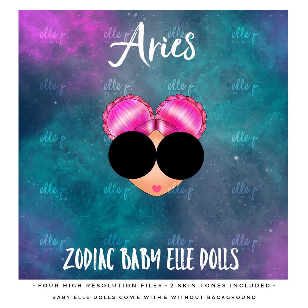Aries Sign Baby Elle Doll | Zodiac Baby Elle Dolls - Zodiac Clipart ...