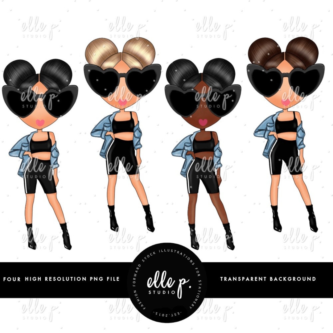 Baddie Baby Elle Dolls / Girl Clipart/ Girl Illustration/planner Icon ...