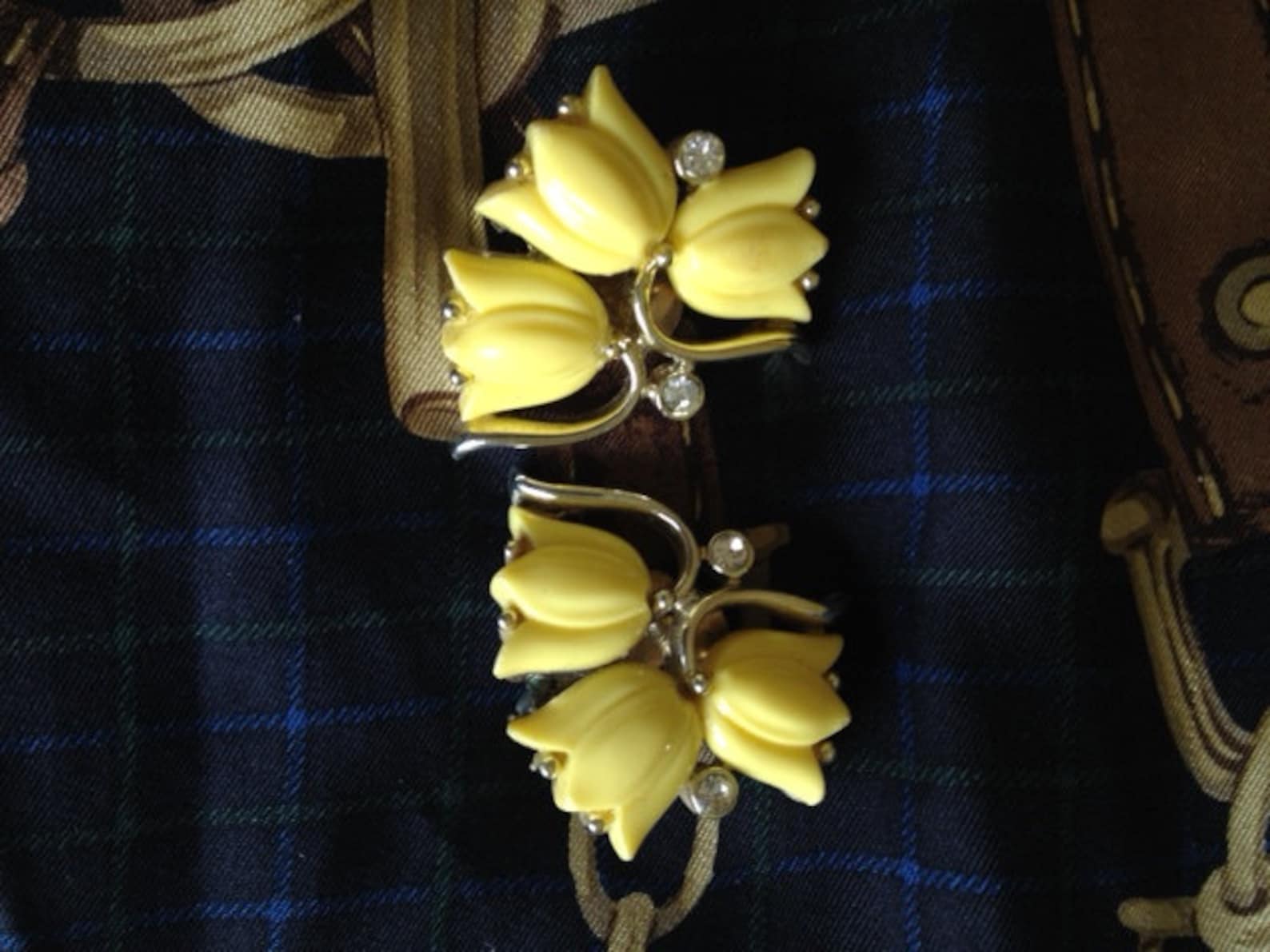 SIGNED Kramer Choker, Kramer Milk Glass Necklace & Earring Set, Kramer ...