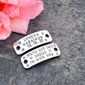 London Marathon Trainer Tags, Personalised Running Shoe Tag, Marathon ...