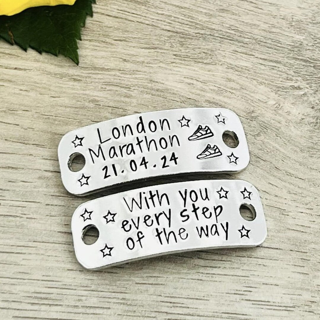 London Marathon Trainer Tags, Personalised Running Gift, Running Shoe ...