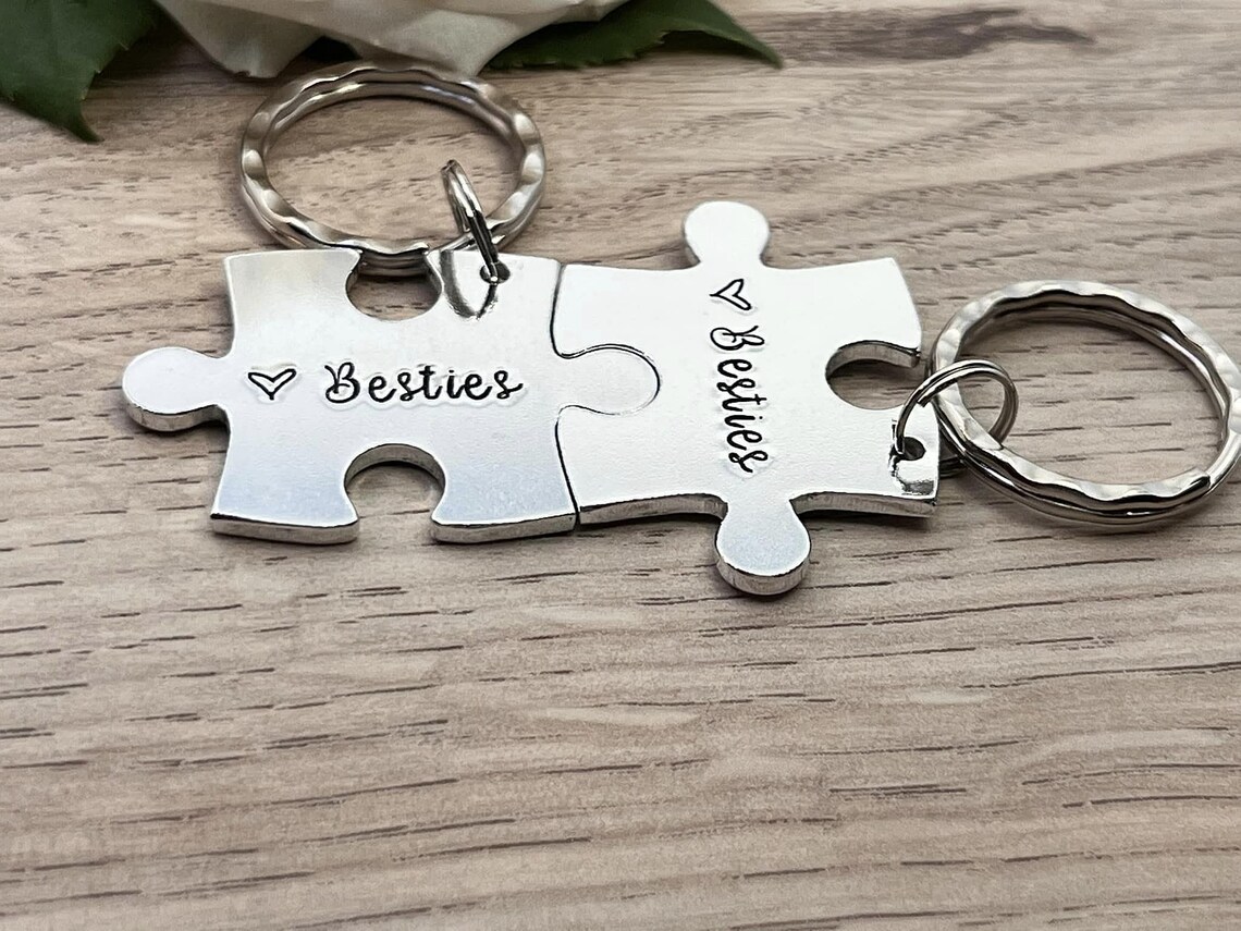 Besties Puzzle Keyrings Best Friends Gift Birthday Gift - Etsy UK