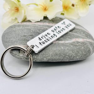 New Driver Keyring, Drive Safe, Couple Rude Funny Valentines Gift for ...