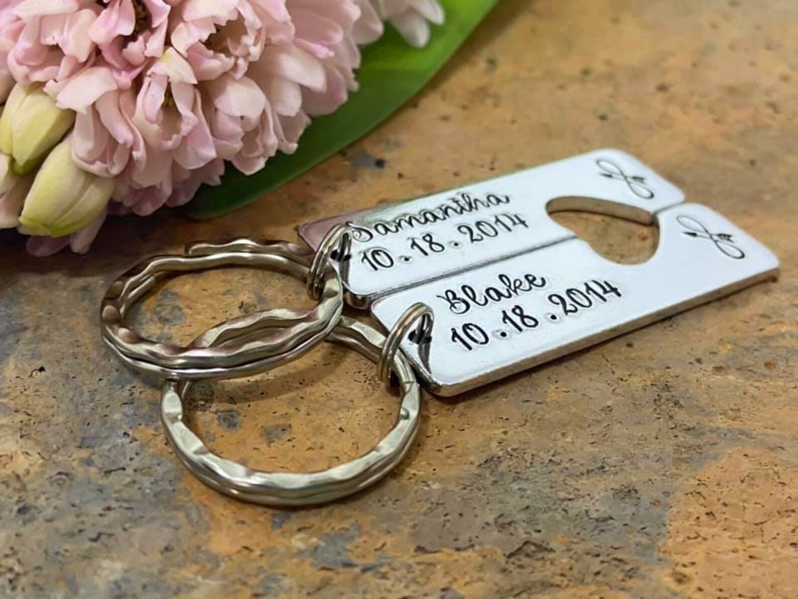 Couples Keyrings Matching Keyrings Special Date - Etsy UK