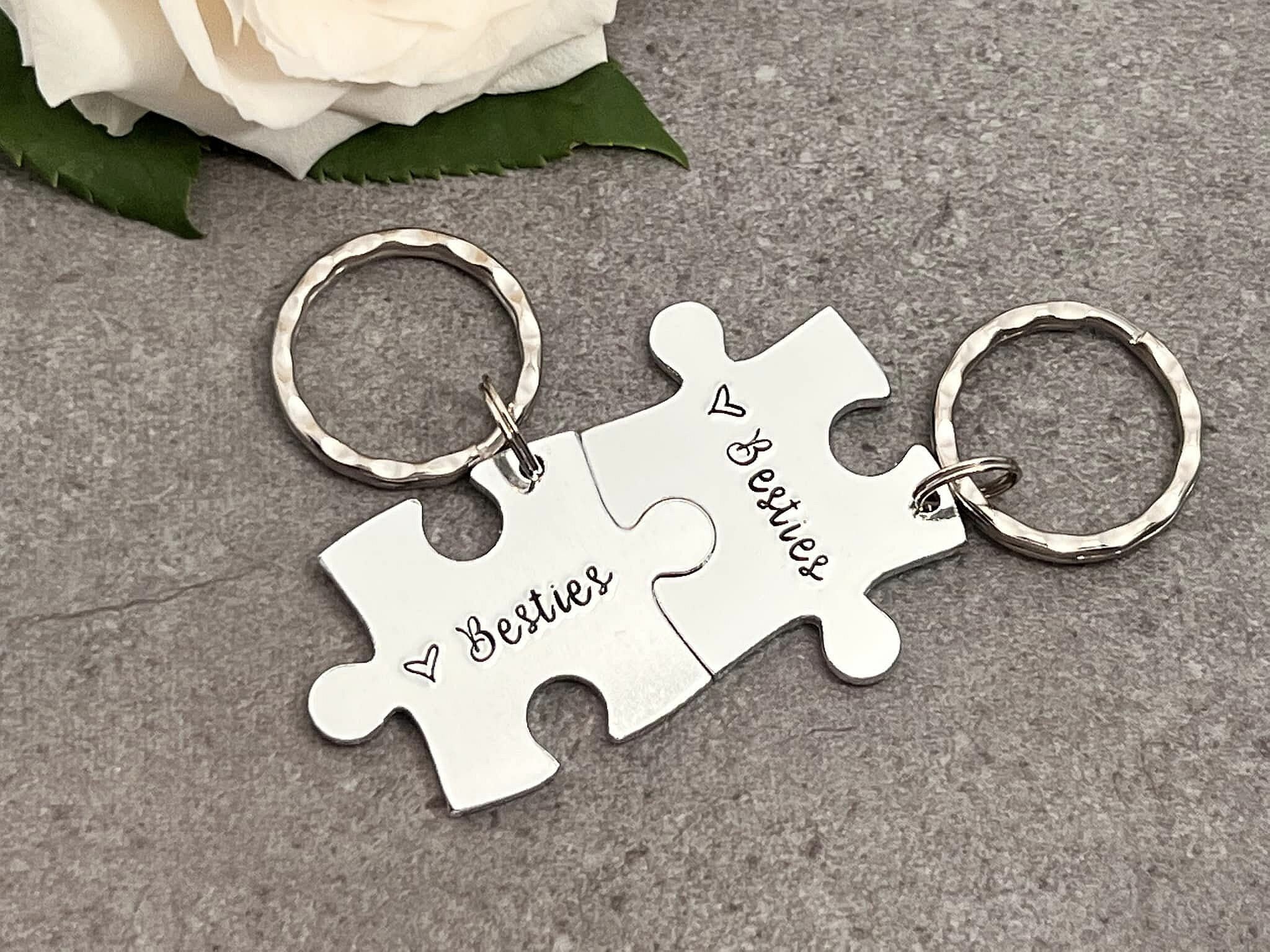 Besties Puzzle Keyrings Best Friends Gift Birthday Gift - Etsy UK