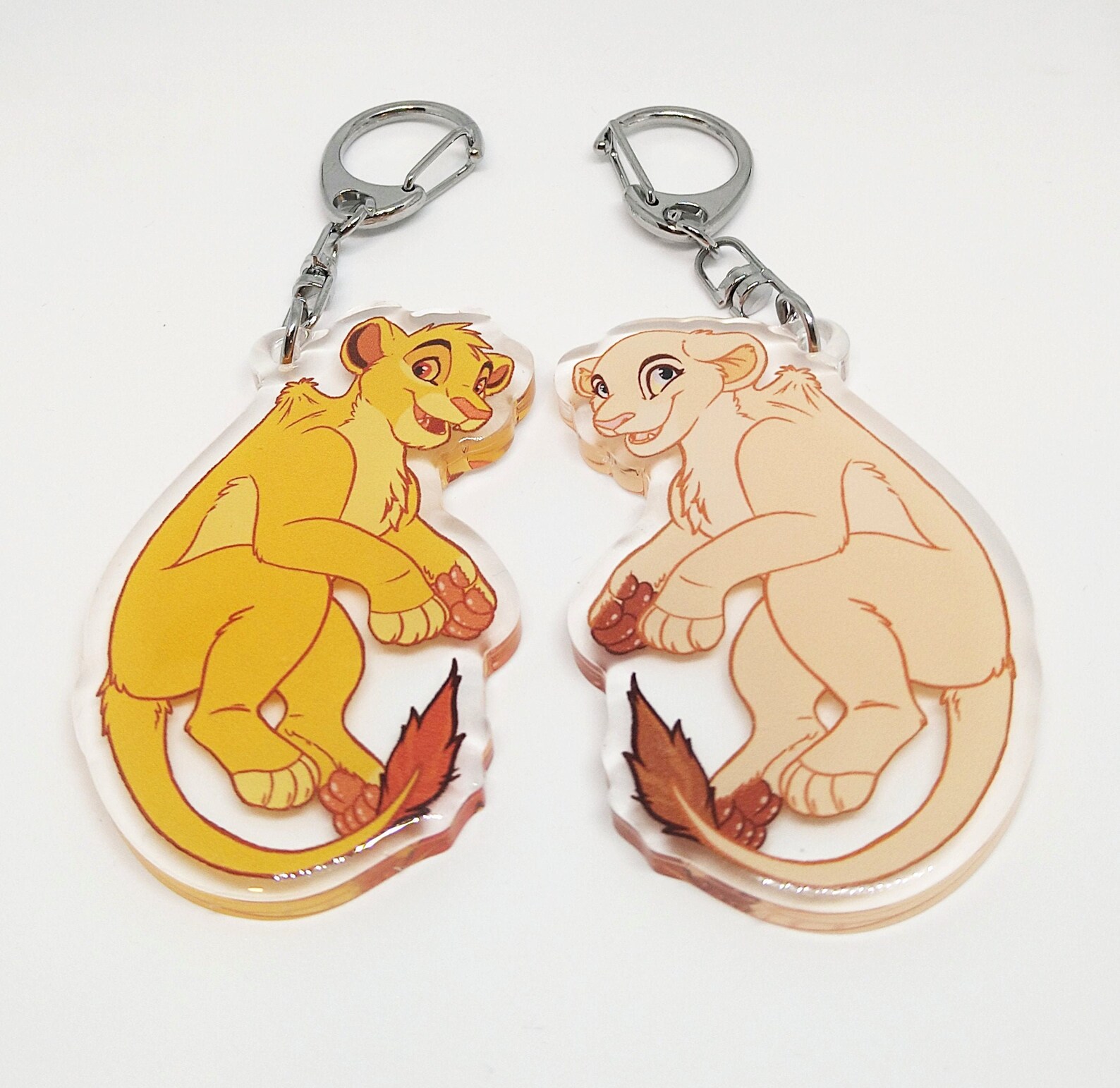 The Lion King: Simba and Nala Cubs Cute Dangling Acrylic - Etsy