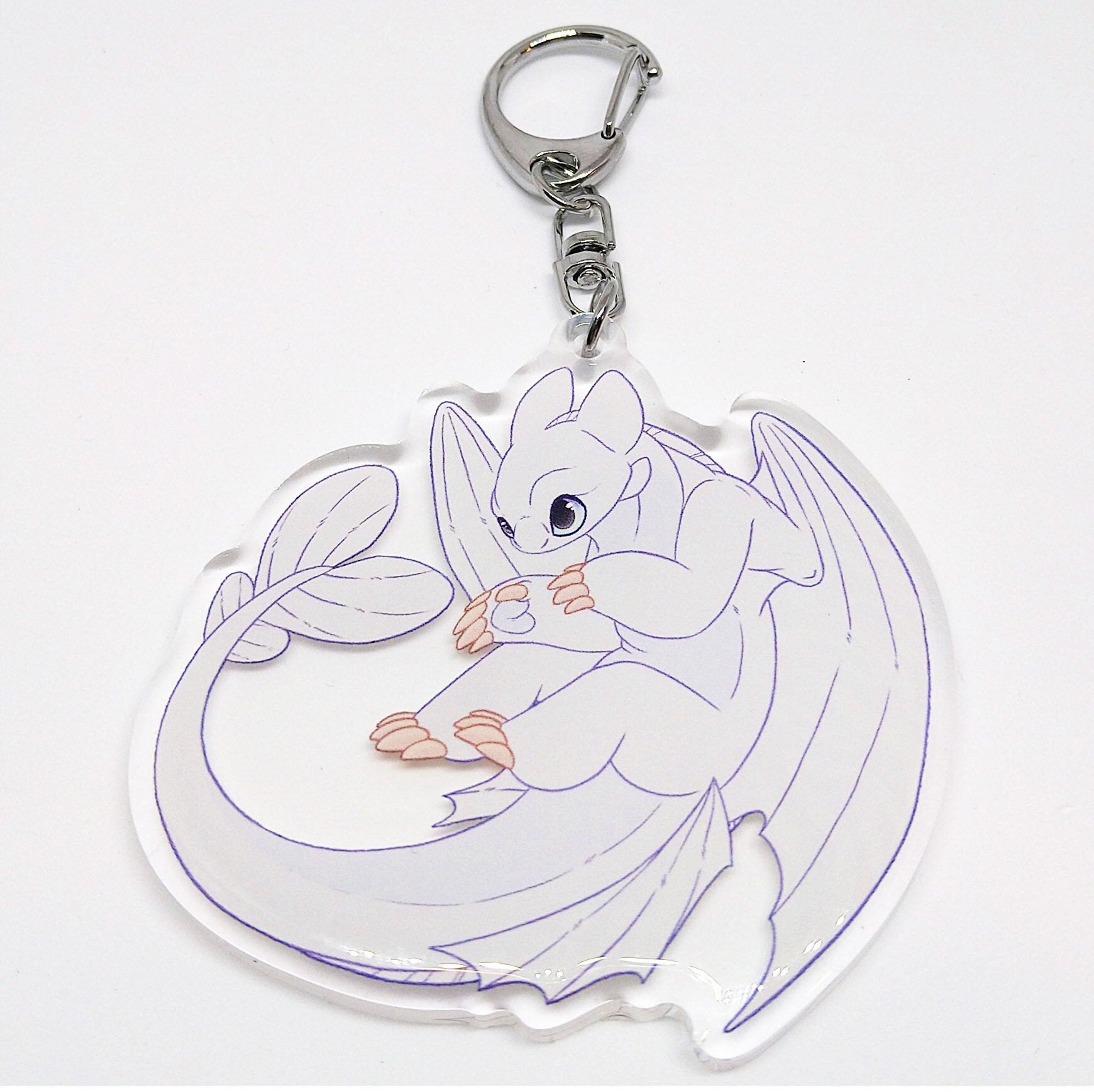 How to Train Your Dragon: Cute Lightfury Acrylic Charm - Etsy