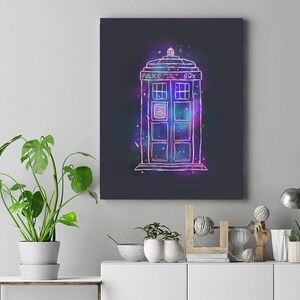 Tardis in Space: Doctor Who, Aesthetic Tardis Poster Print, Wall Art ...