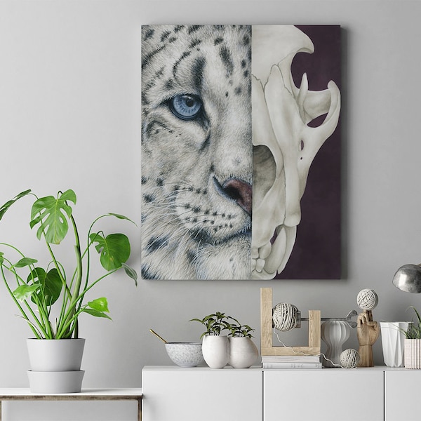 Snow Leopard Skull - Etsy