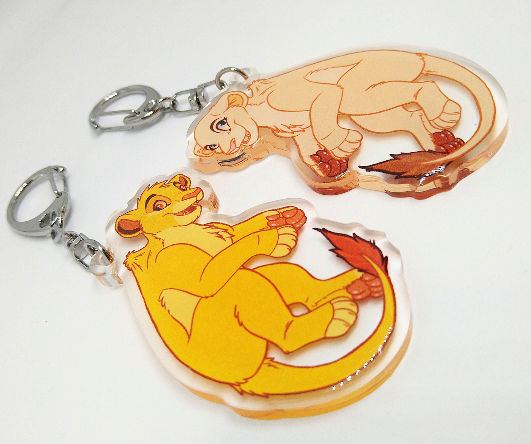 The Lion King: Simba and Nala Cubs Cute Dangling Acrylic - Etsy