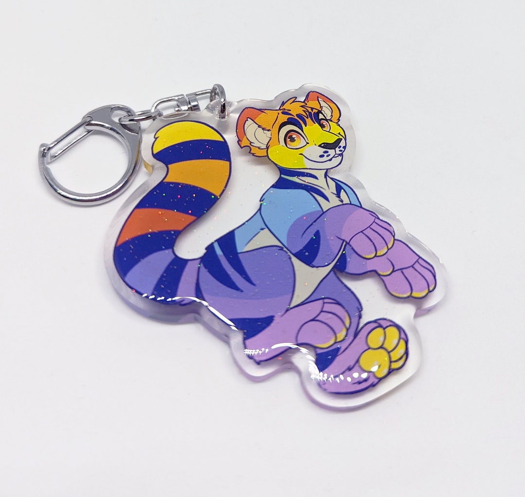 Neopets: Rainbow Kougra Acrylic Charm - Etsy