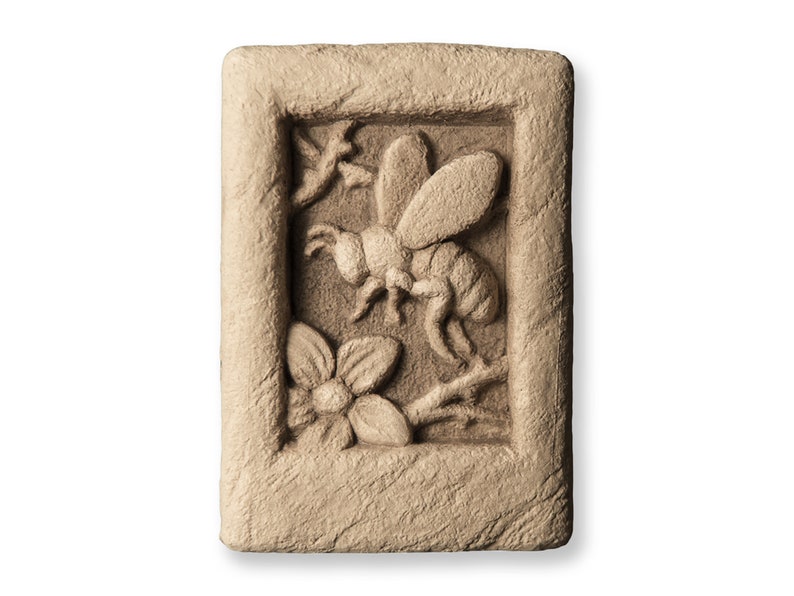 Honey Bee Stone for Home & Garden Bumble Bee Sculpture Honey - Etsy