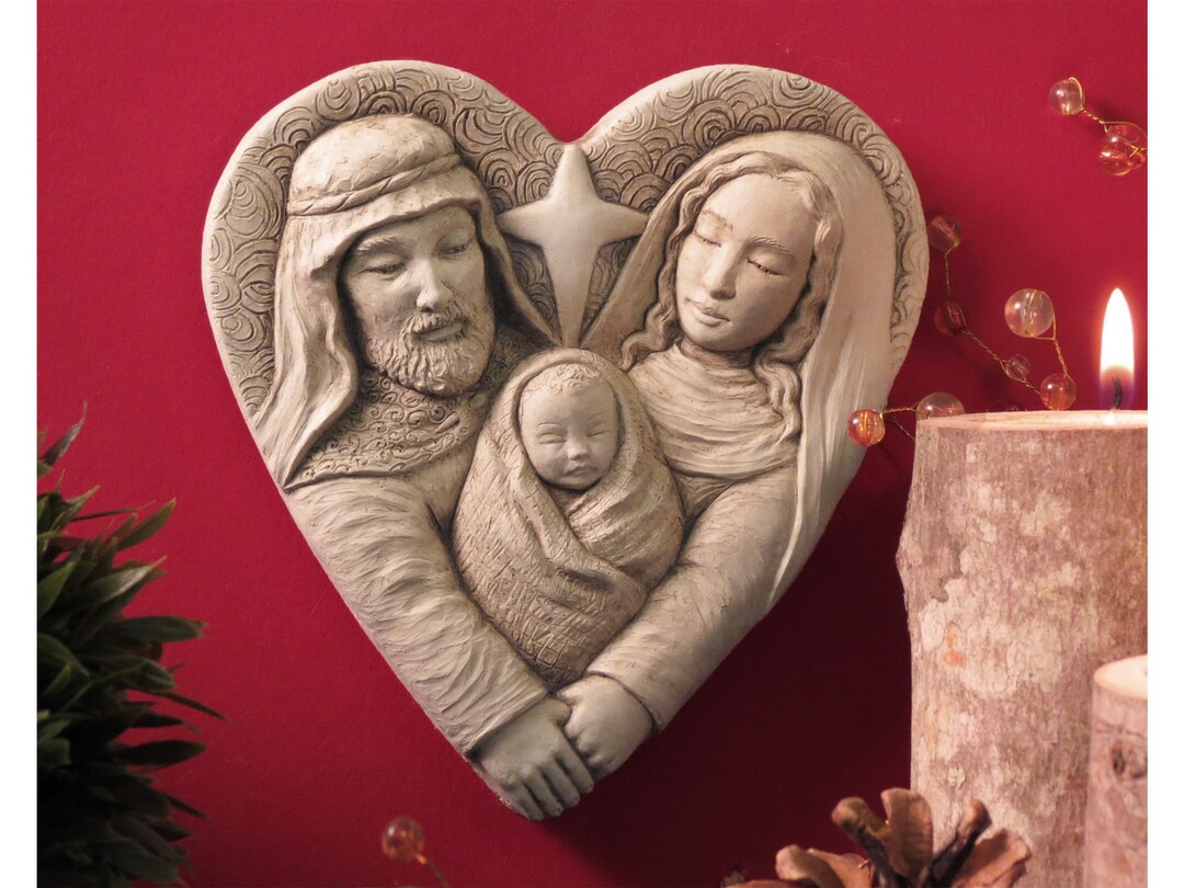 Holy Family Nativity Plaque for Home & Garden, Holy Family Nativity ...