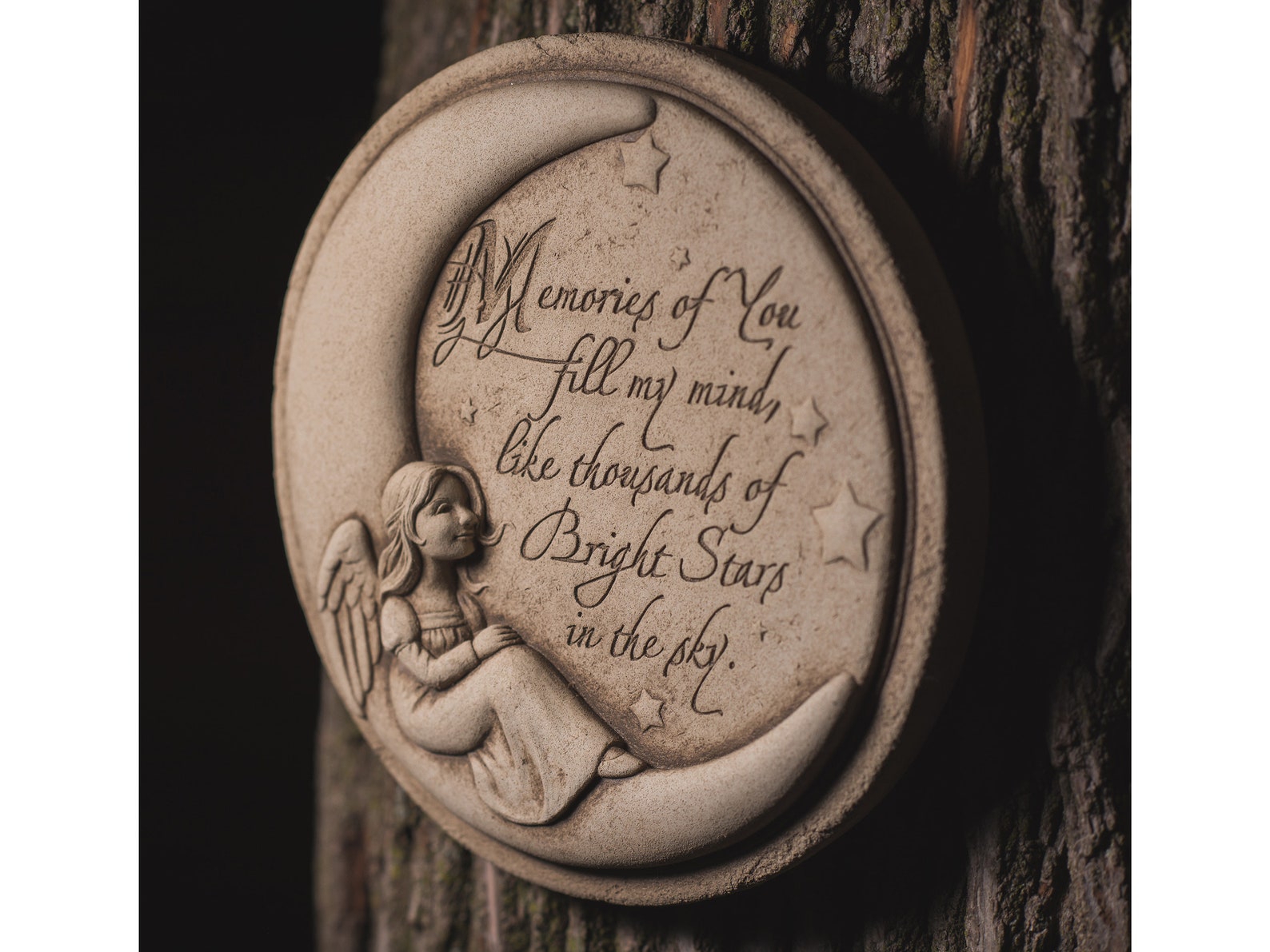 Angel Memorial Plaque Sympathy Angel Stone Memorial Gift for - Etsy