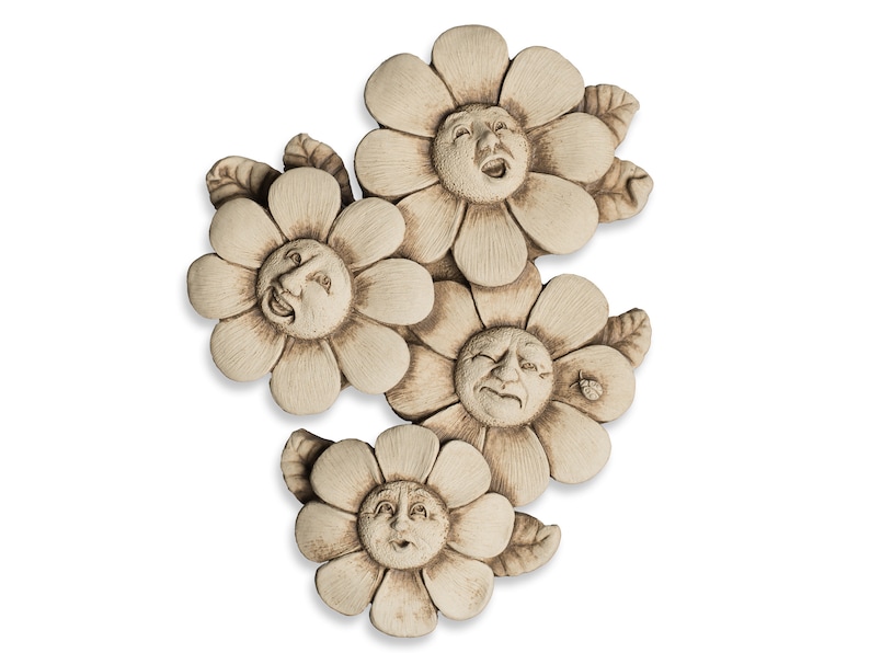 Flower Wall Decor Flower Wall Plaque Garden Flower Plaque - Etsy