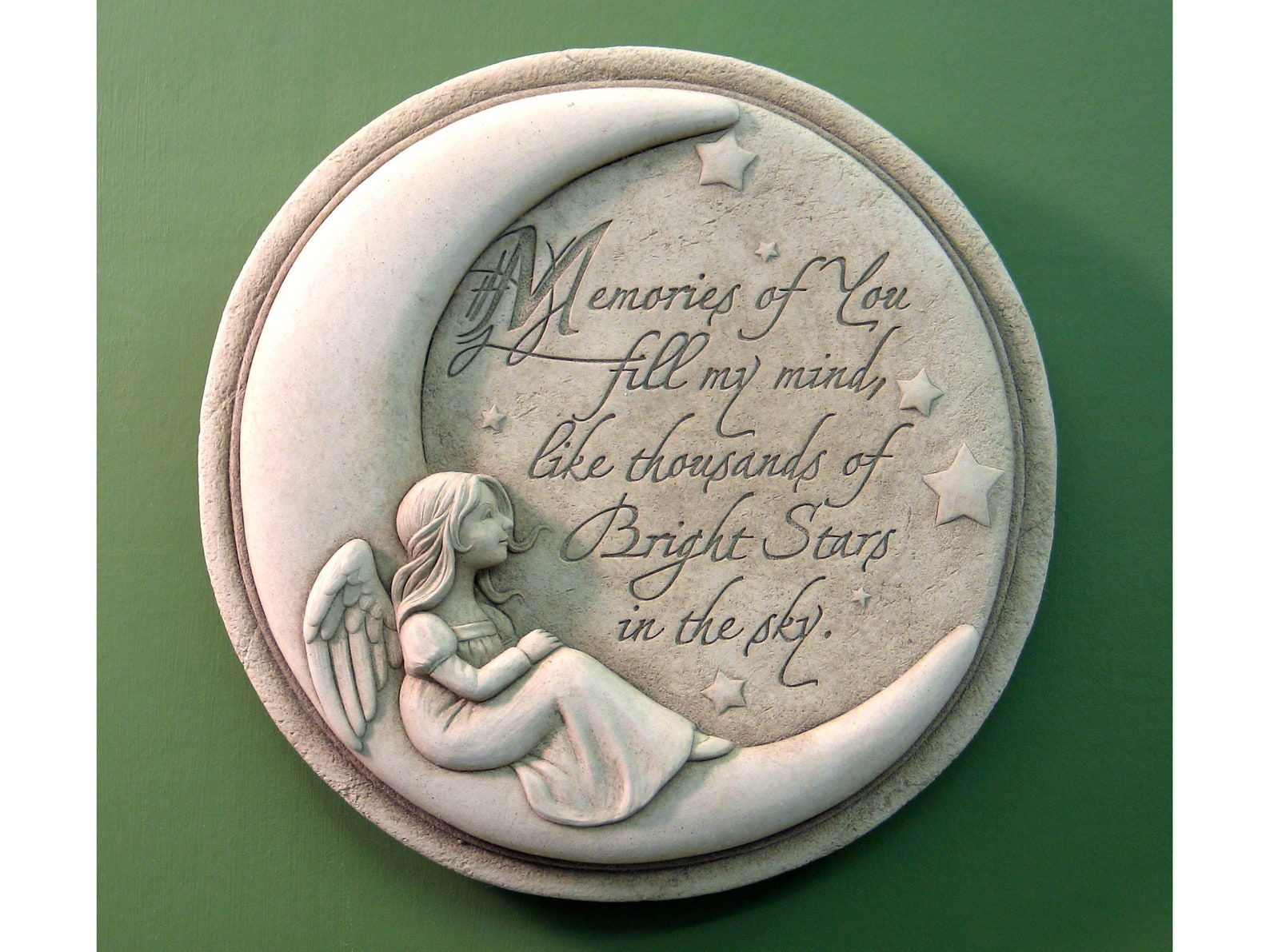 Angel Memorial Plaque Sympathy Angel Stone Memorial Gift for - Etsy