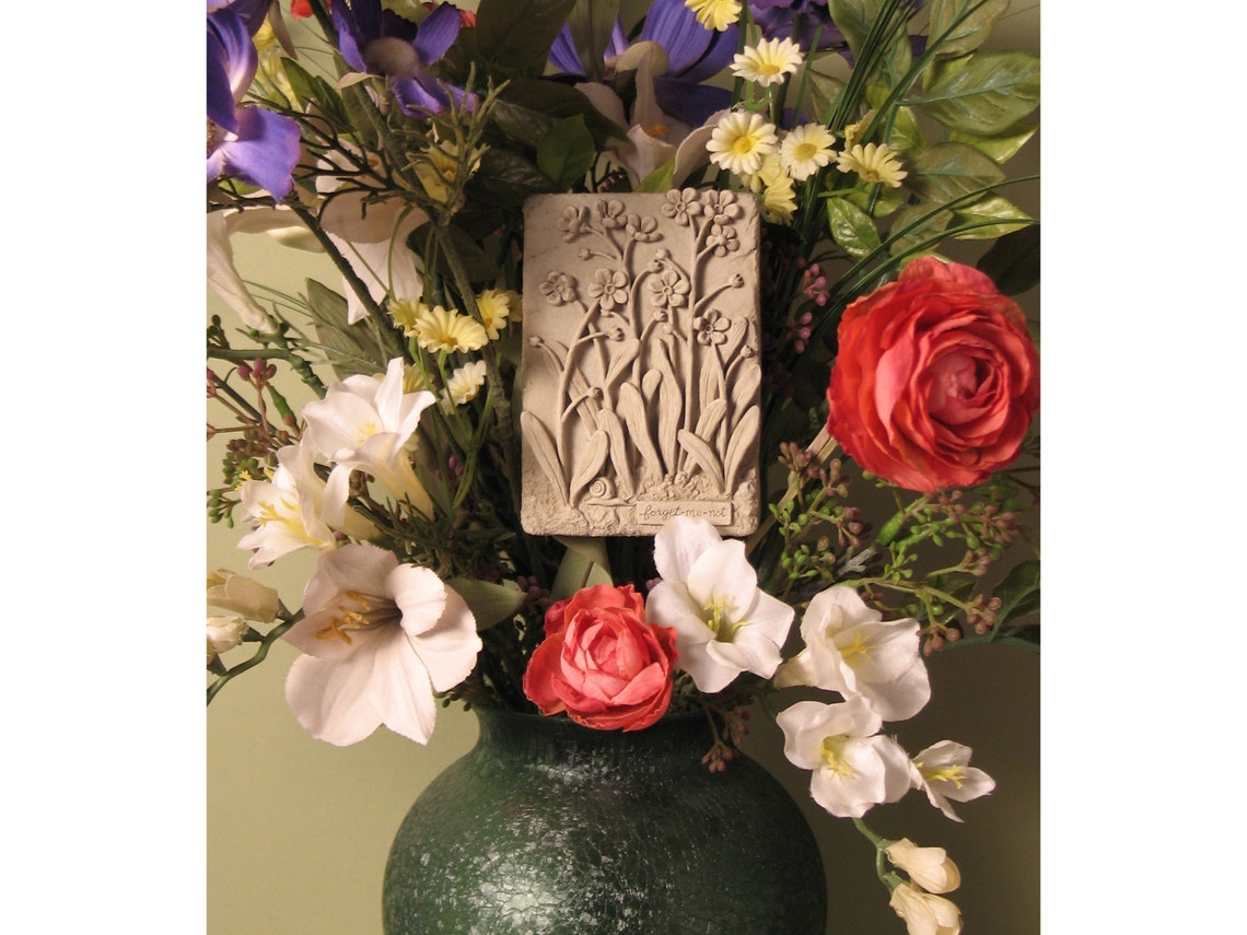 Forget-me-not Plaque Stone Sculpture of Forget-me-not - Etsy