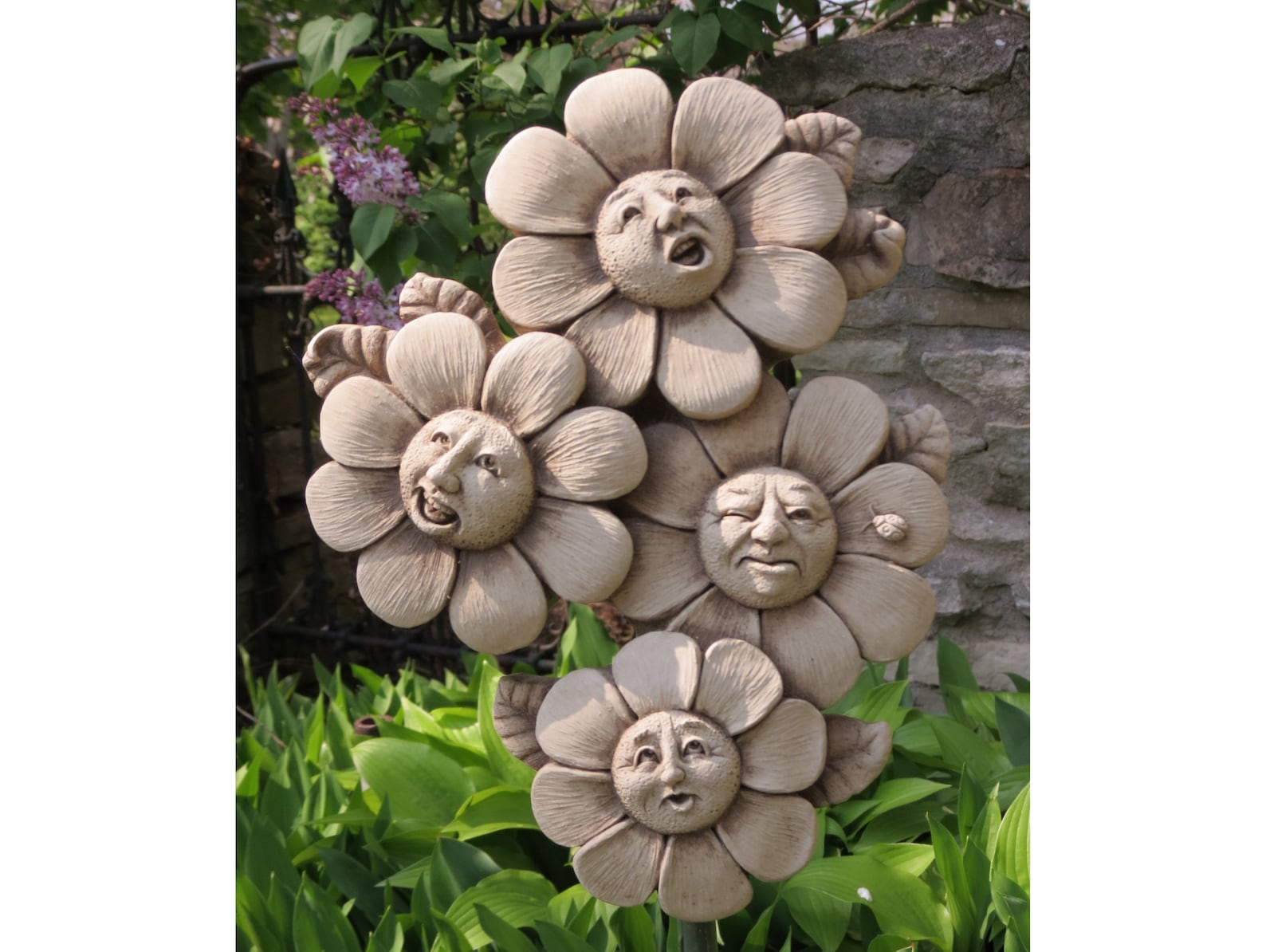 Flower Wall Decor Flower Wall Plaque Garden Flower Plaque - Etsy