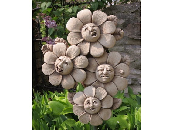 Flower Wall Decor Flower Wall Plaque Garden Flower Plaque - Etsy