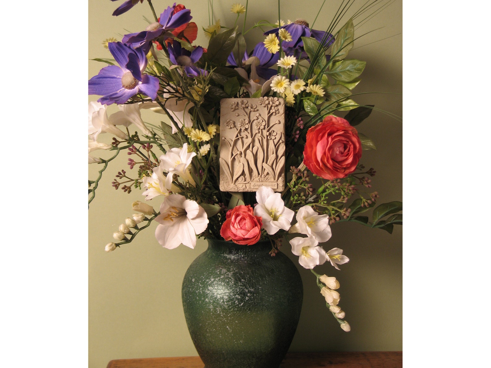 Forget-me-not Plaque Stone Sculpture of Forget-me-not - Etsy