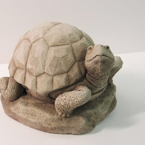 Turtle Stone Sculpture, Turtle Gift, Turtle Art, Turtle Decor Garden ...