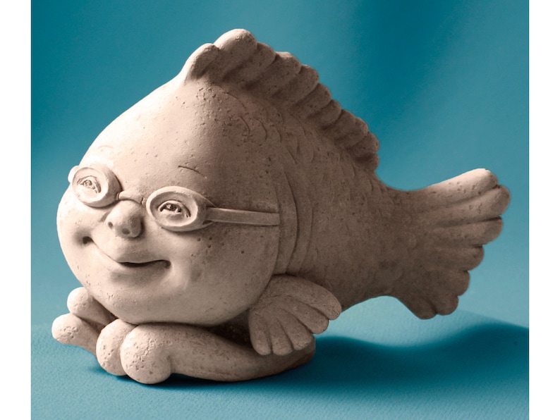 Cute Fish Stone Sculpture Guppy Fish Baby Fish Art Figurine - Etsy