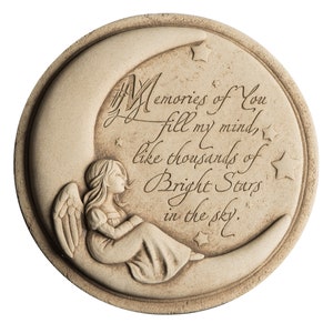 Angel Memorial Plaque Sympathy Angel Stone Memorial Gift for - Etsy