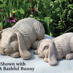 Large Rabbit Statue for the Garden or Home, Rabbit Figurine for Easter ...