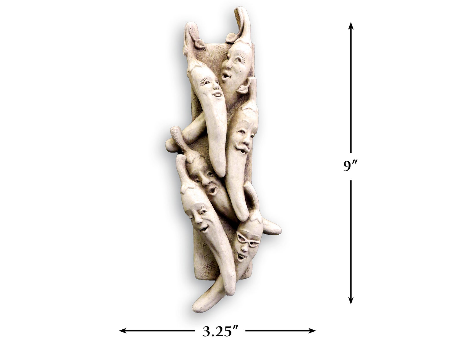 Chili Pepper Stone Sculpture for Home & Garden, Chili Peppers Ornament ...