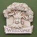Welcome Tree Plaque for Home & Garden, Tree Man Welcome Stone Sculpture ...