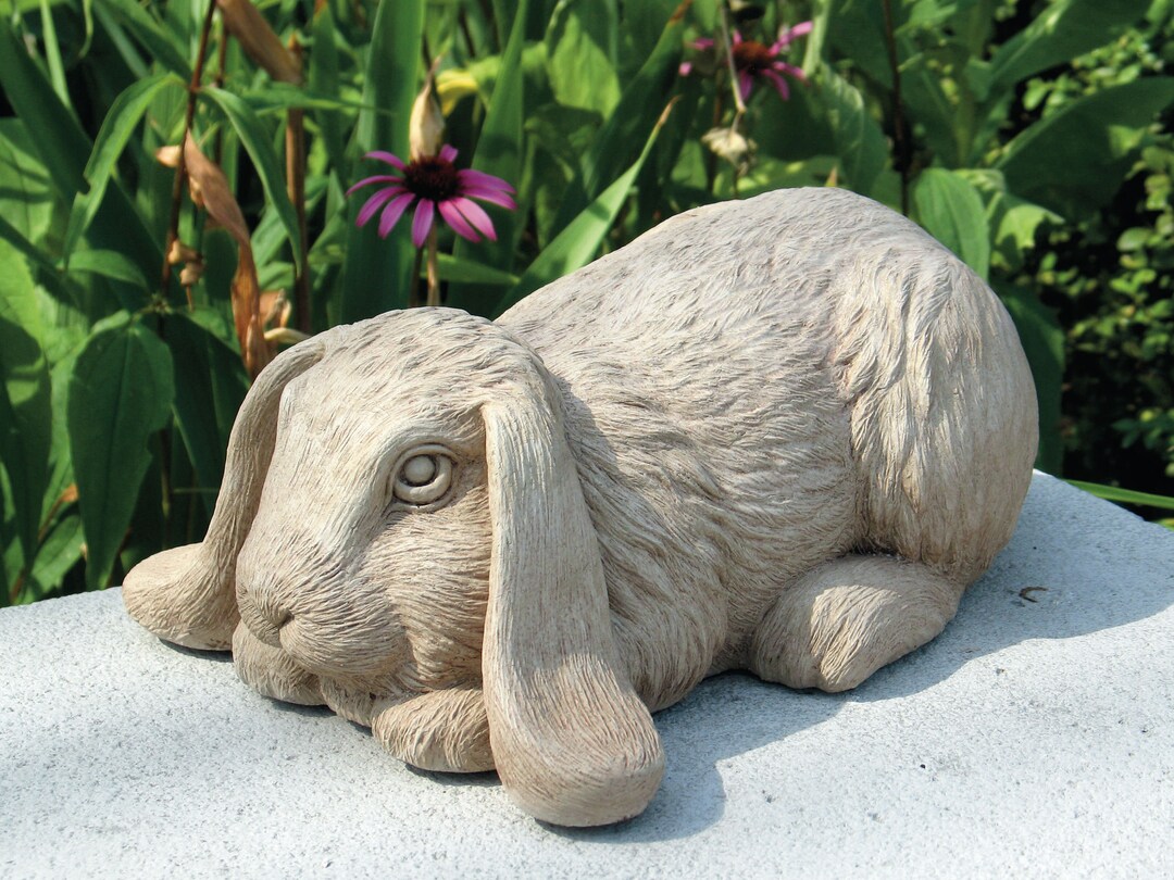 Large Rabbit Statue for the Garden or Home, Rabbit Figurine for Easter ...