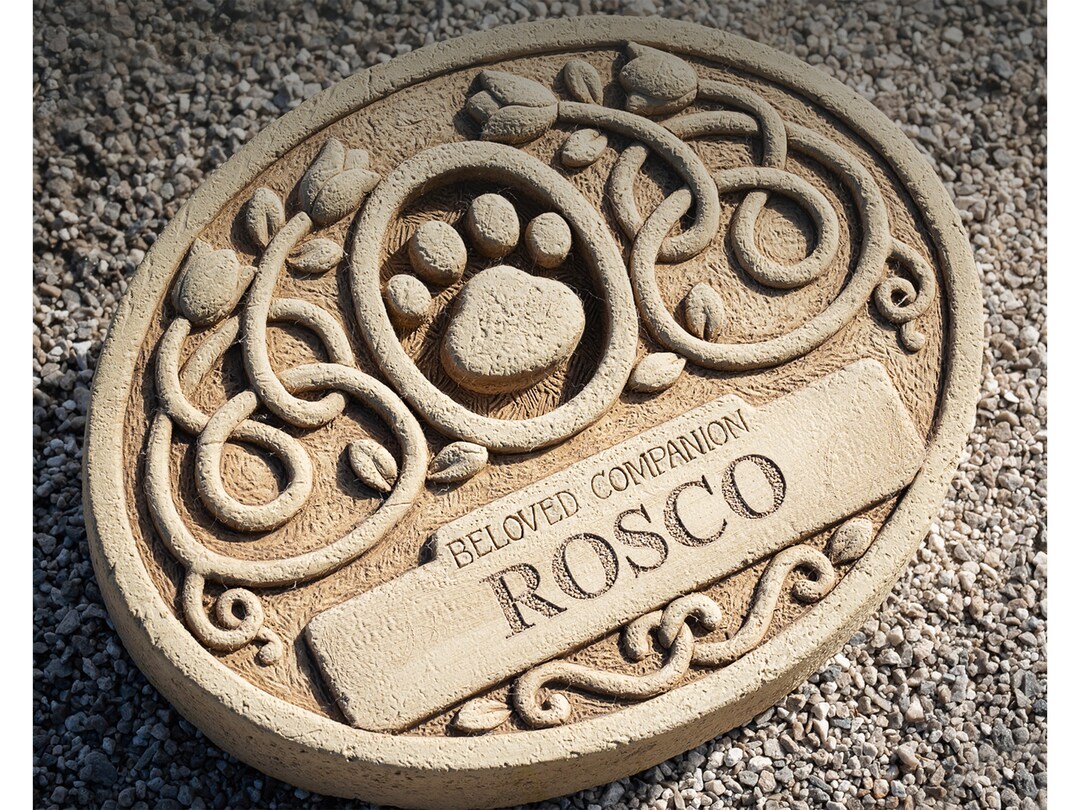 Pet Memorial Stone, Custom Engraved Stone for Pet, Personalized ...