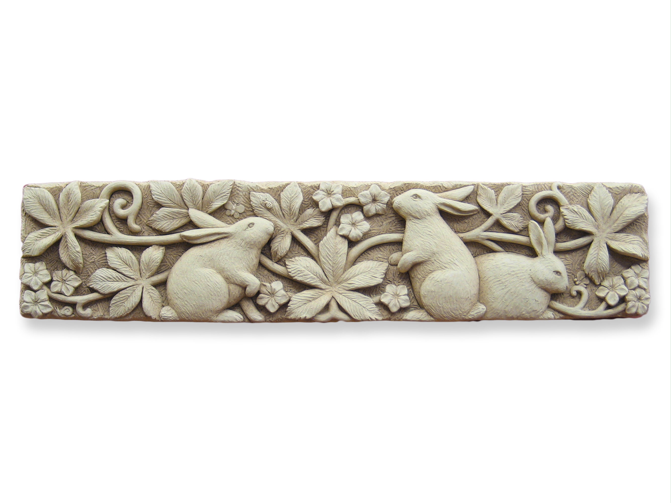 Bunny Plaque for Home & Garden Bunnies in the Flowers Floral - Etsy