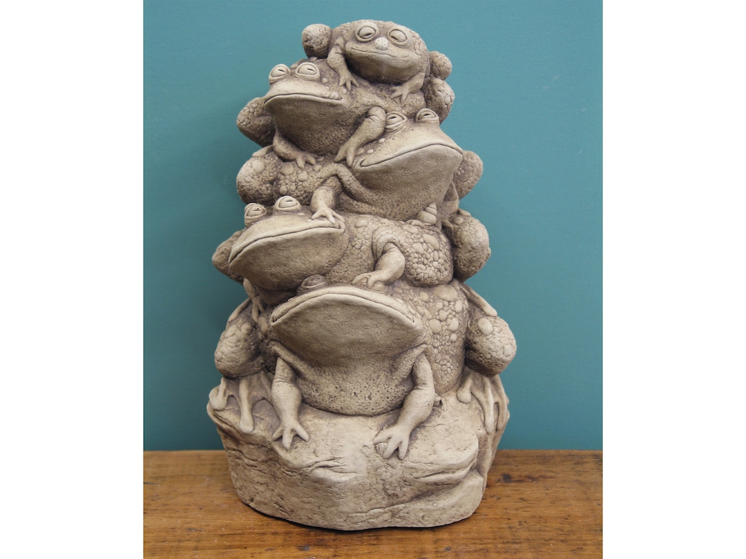 Frog Statue for Home & Garden, Leap Frog Art Sculpture, Frogs Home ...